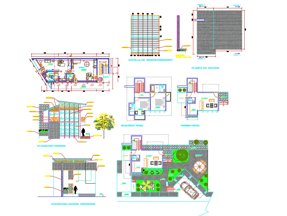 Cottage in AutoCAD | Download CAD free (751.99 KB) | Bibliocad
