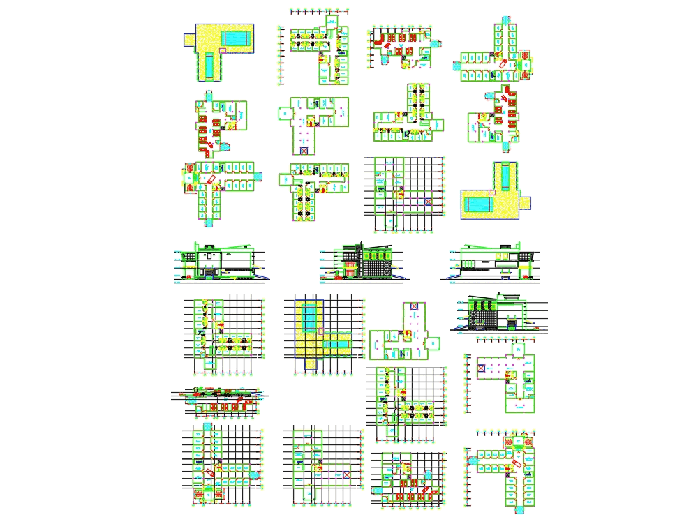 Transit building in AutoCAD | CAD download (1.09 MB) | Bibliocad