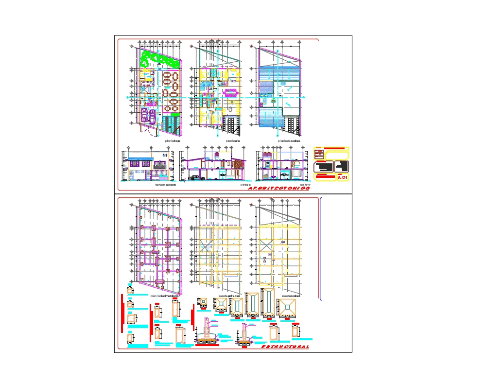 Vivienda Comercio En Autocad Descargar Cad Gratis 1 36 Mb Bibliocad