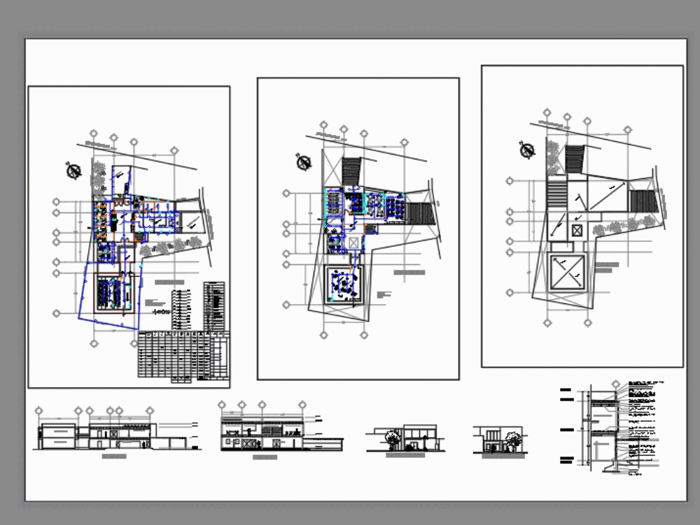 Centro cultural en AutoCAD | Descargar CAD (1.22 MB) | Bibliocad