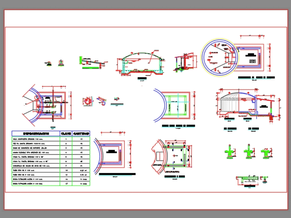 Diseño de reservorio en AutoCAD | Descargar CAD (660.17 KB) | Bibliocad