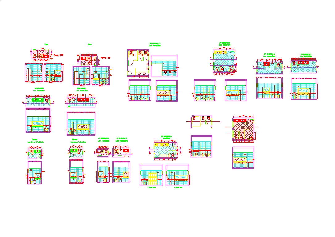 Hotel - architectural project. in AutoCAD | CAD (12 MB) | Bibliocad
