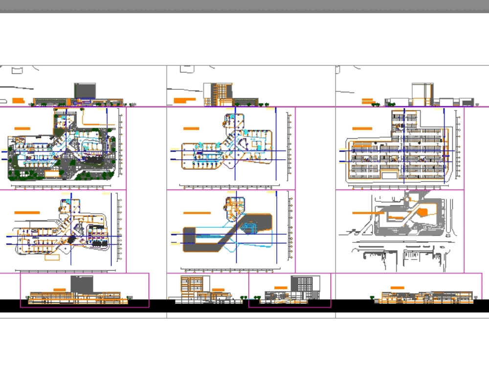 Centro Comercial Em Autocad Baixar Cad 1 33 Mb Bibliocad