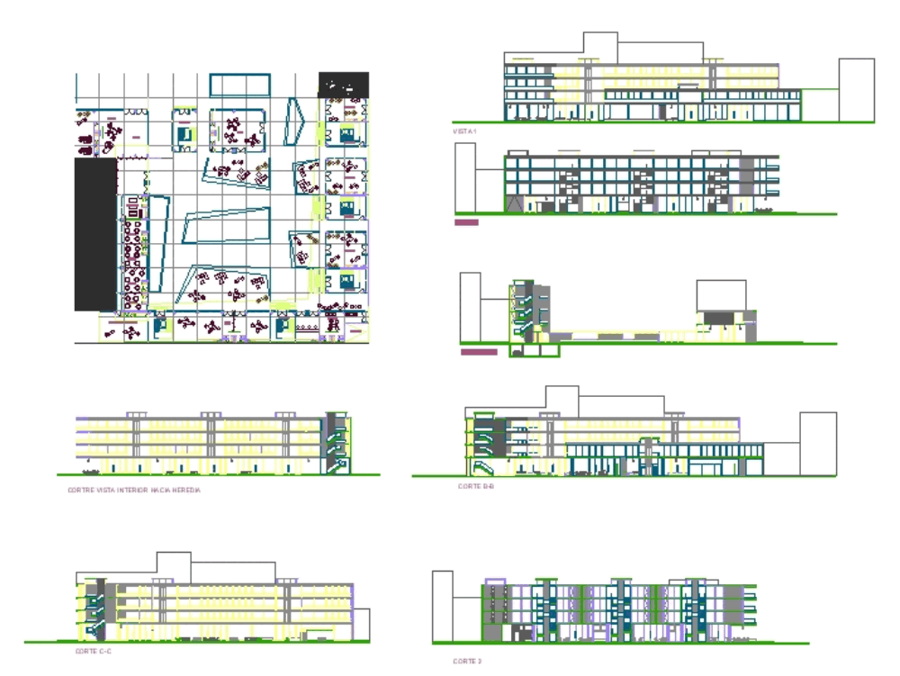 Conjunto De Viviendas En Autocad Descargar Cad 2 09 Mb Bibliocad