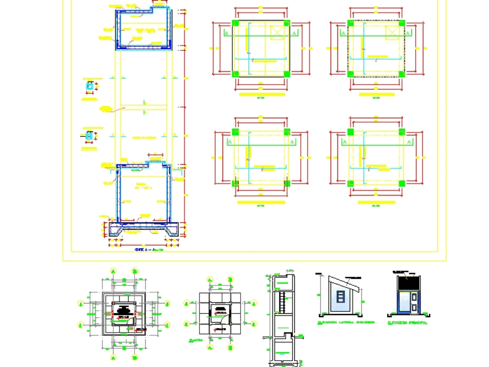 Tanque elevado y casa de fuerza en AutoCAD | CAD (306.16 KB) | Bibliocad Tanque elevado y casa de fuerza en AutoCAD | CAD (306.16 KB) | Bibliocad