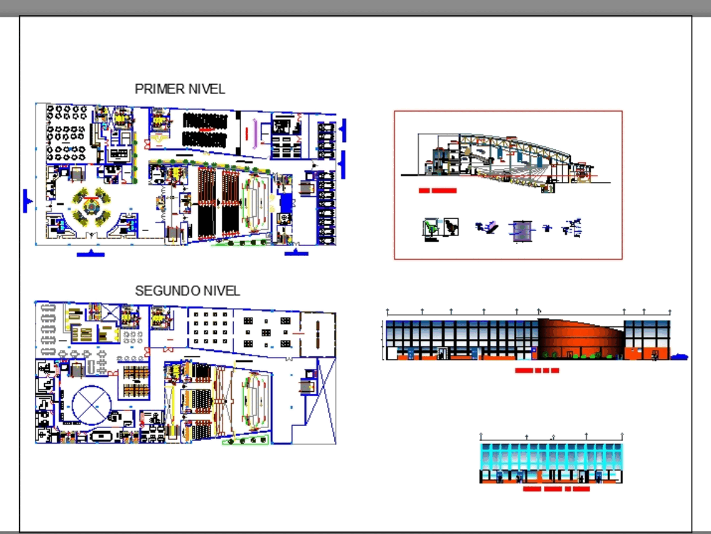 Centro cultural en AutoCAD | Descargar CAD (2.34 MB) | Bibliocad