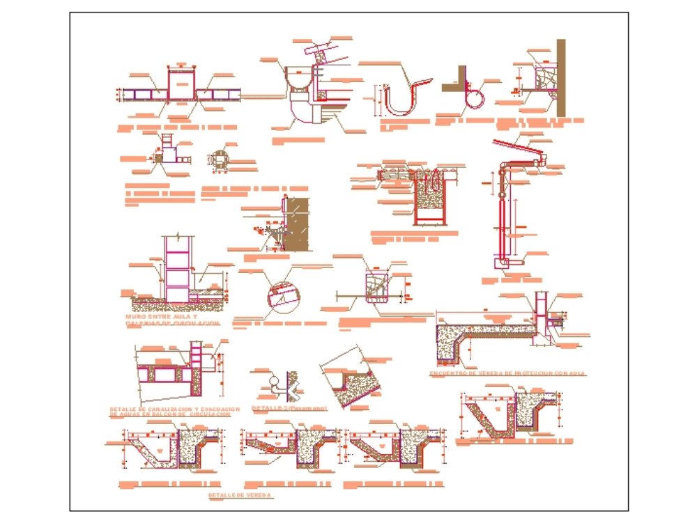 Architectural details in AutoCAD | Download CAD free (332.01 KB ...