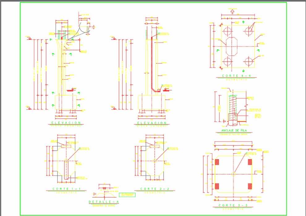 Columna prefabricada ( periferico) en AutoCAD | CAD (117.73 KB) | Bibliocad