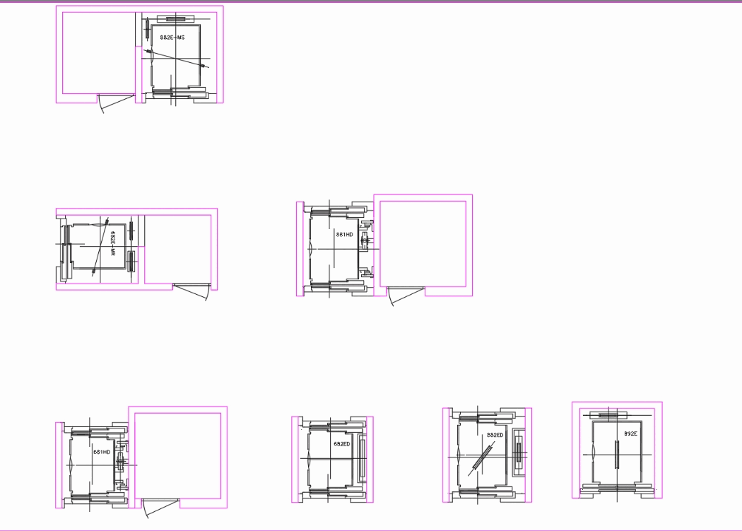 Ascensores planta en AutoCAD | Descargar CAD gratis (40.29 KB) | Bibliocad