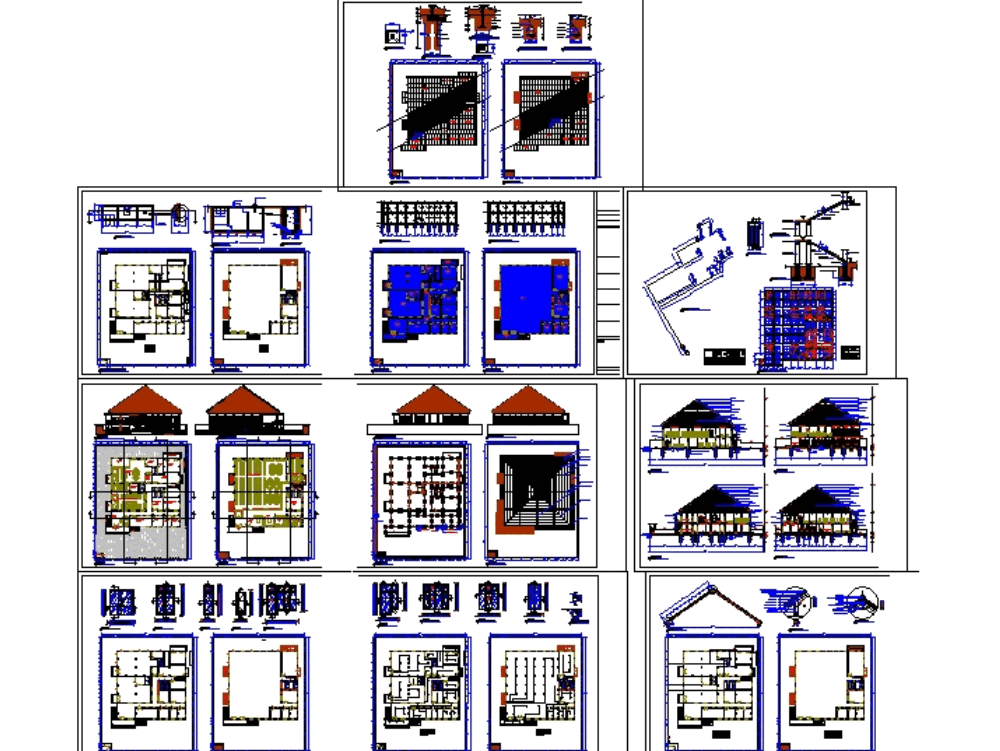 Public library in AutoCAD | CAD download (4.51 MB) | Bibliocad