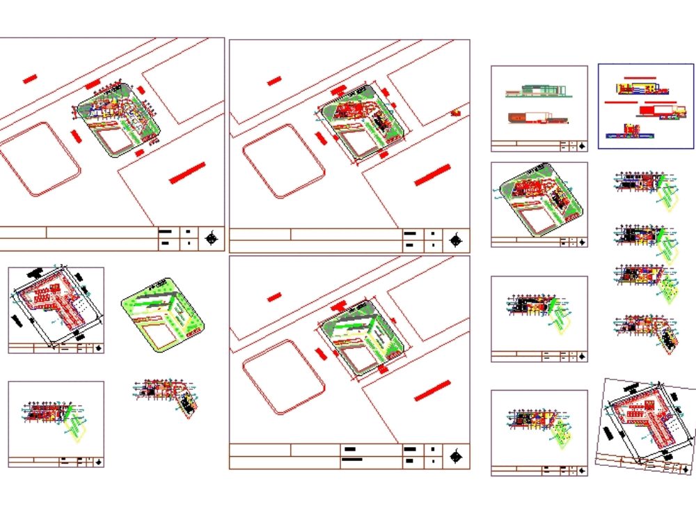 Public library in AutoCAD | CAD download (2.55 MB) | Bibliocad