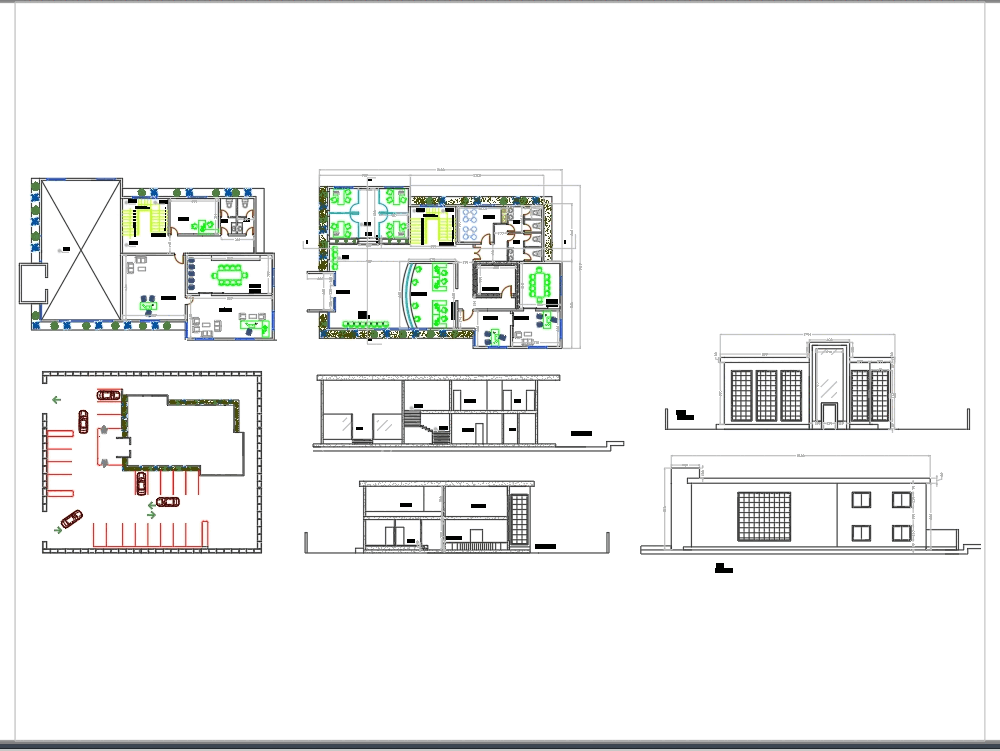 Bank in AutoCAD | Download CAD free (847.71 KB) | Bibliocad