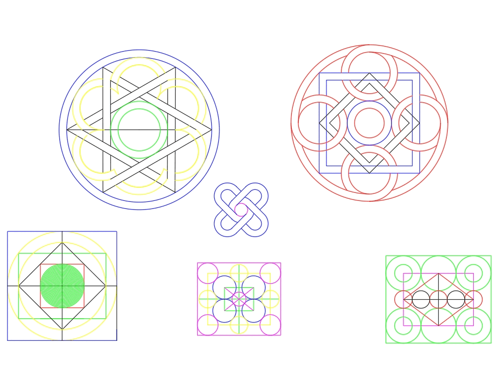 Ejercicios 2d en AutoCAD | Descargar CAD gratis (31.08 KB) | Bibliocad