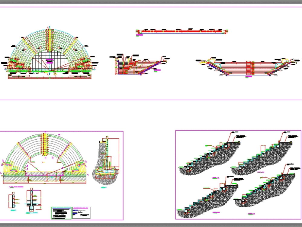 Amphithéâtre dans AutoCAD | Téléchargement CAD (1.59 MB) | Bibliocad