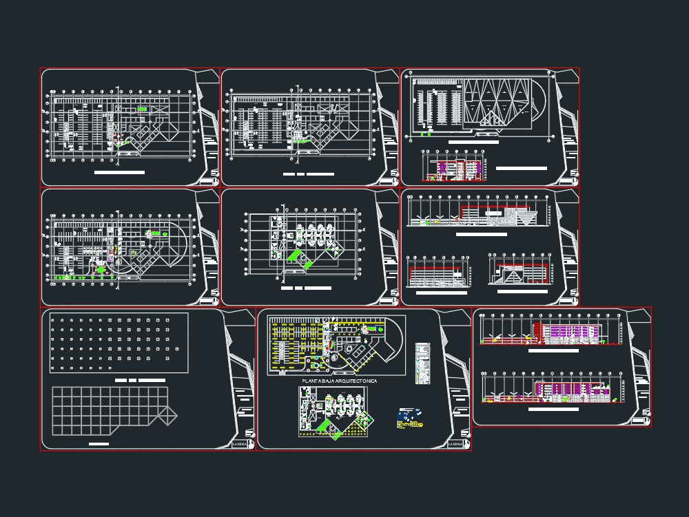 Mixed-use building in AutoCAD | CAD download (10.06 MB) | Bibliocad