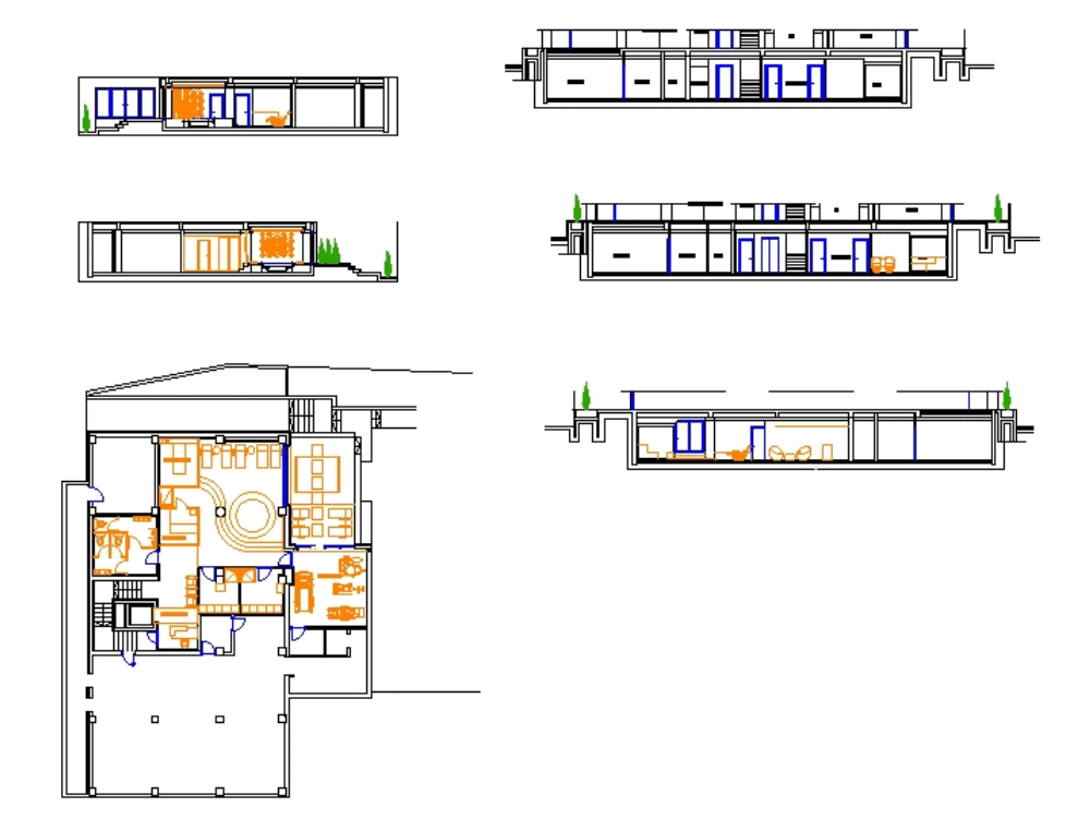 Spa project in AutoCAD | CAD download (4.04 MB) | Bibliocad
