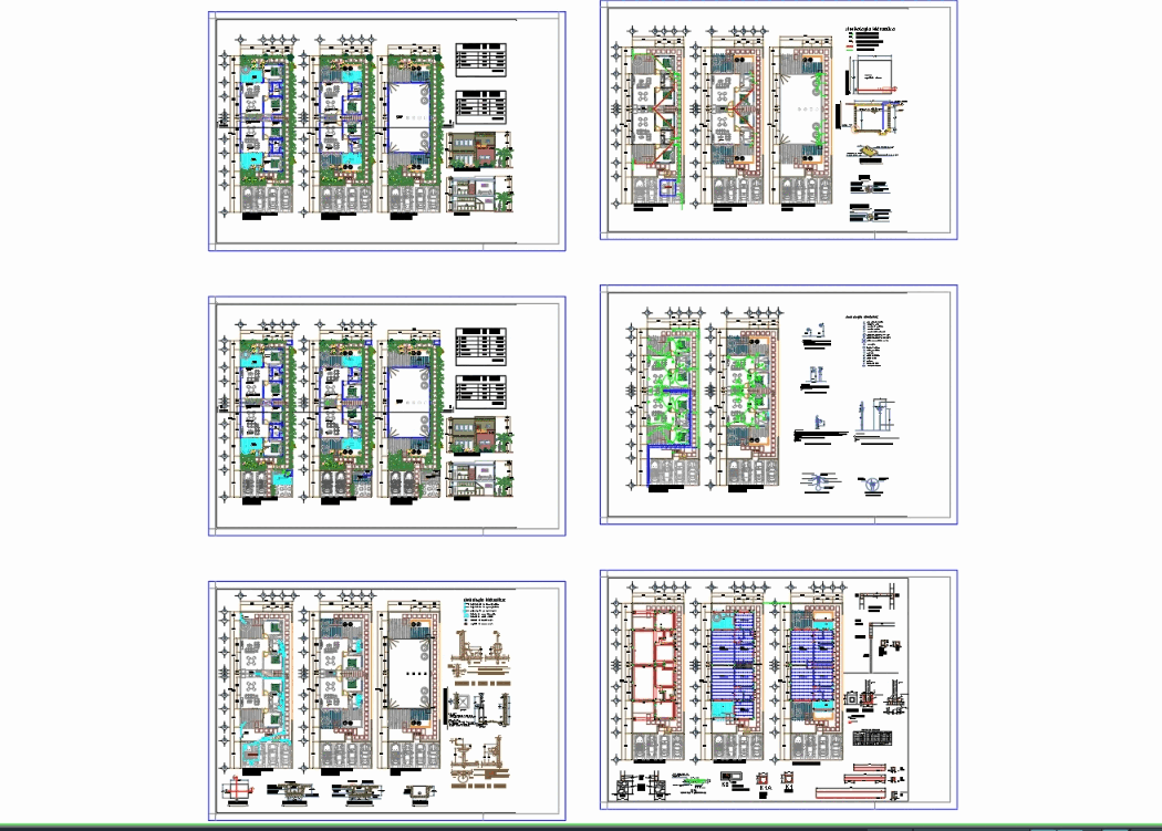 Housing facilities in AutoCAD | Download CAD free (1.63 MB) | Bibliocad