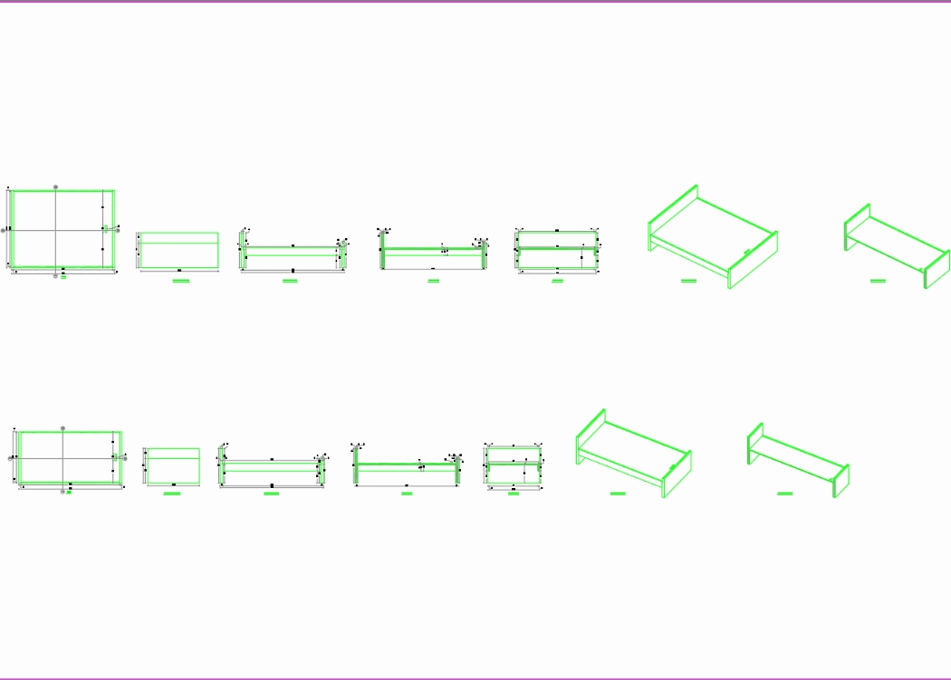 Lit dans AutoCAD | Téléchargement CAD gratuit (138.95 KB) | Bibliocad