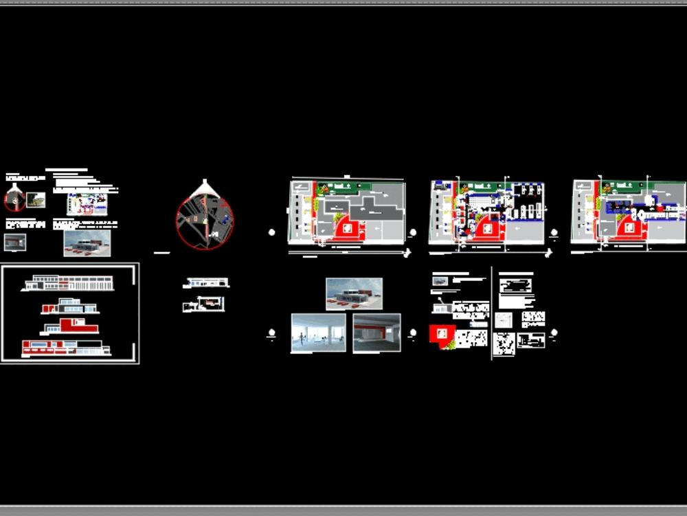 Fire station in AutoCAD | CAD download (21.87 MB) | Bibliocad