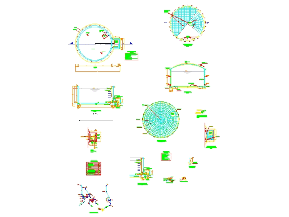 Reservorio en AutoCAD | Descargar CAD (496.95 KB) | Bibliocad
