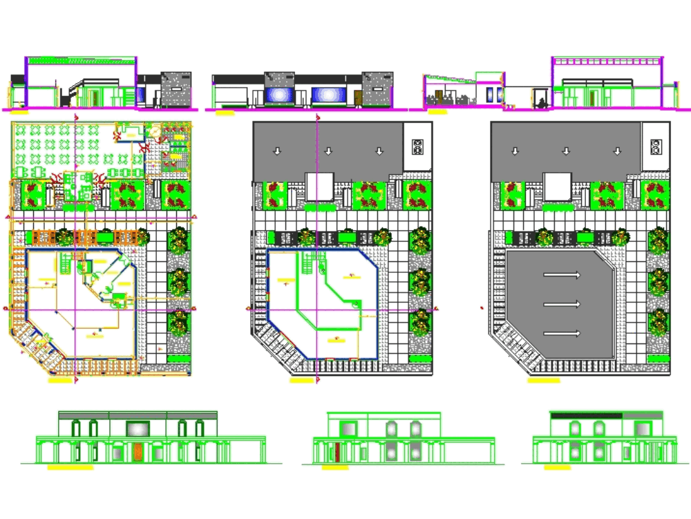 Museo en AutoCAD | Descargar CAD (1.41 MB) | Bibliocad