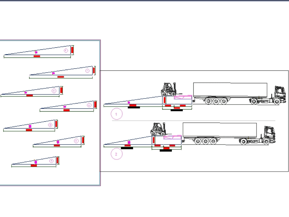 Nivelador de muelle en AutoCAD | Descargar CAD (370.96 KB) | Bibliocad