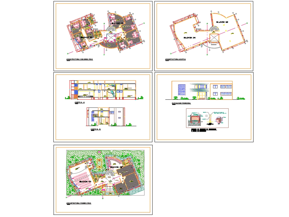 Civic center in AutoCAD | CAD download (795.81 KB) | Bibliocad