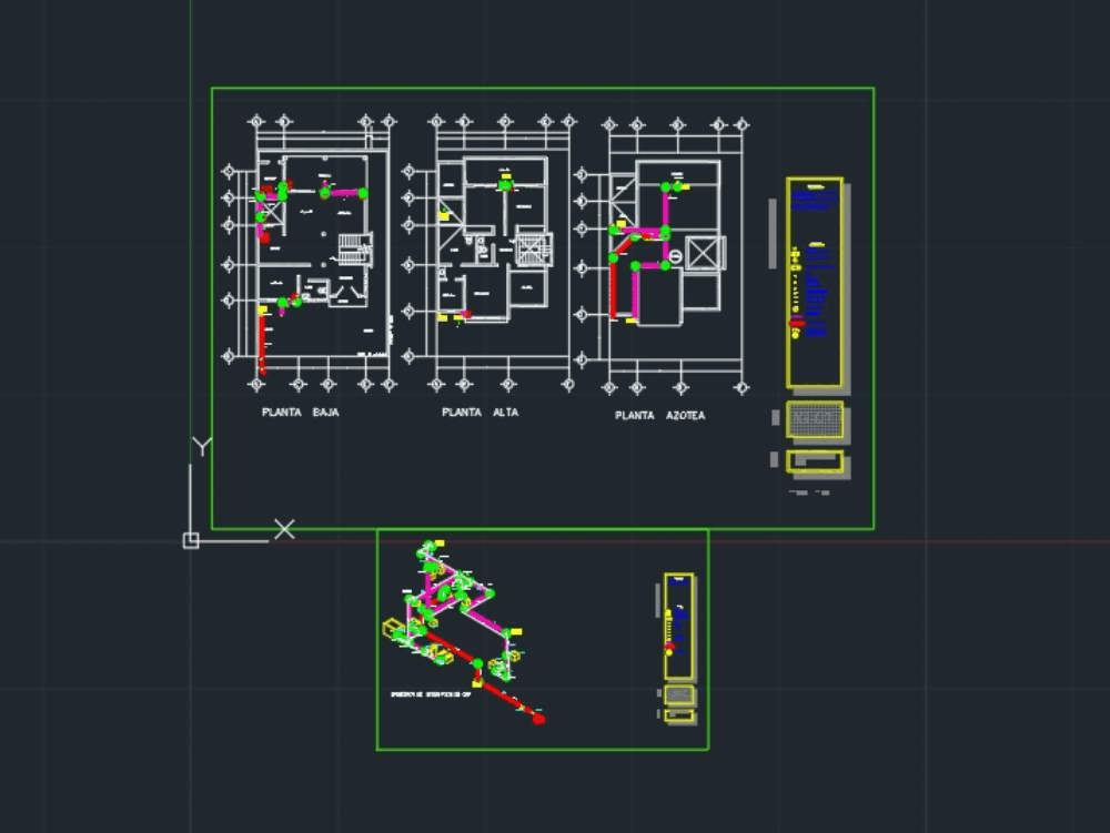 Instalacion de gas l.p. en AutoCAD | Descargar CAD (391.93 KB) | Bibliocad