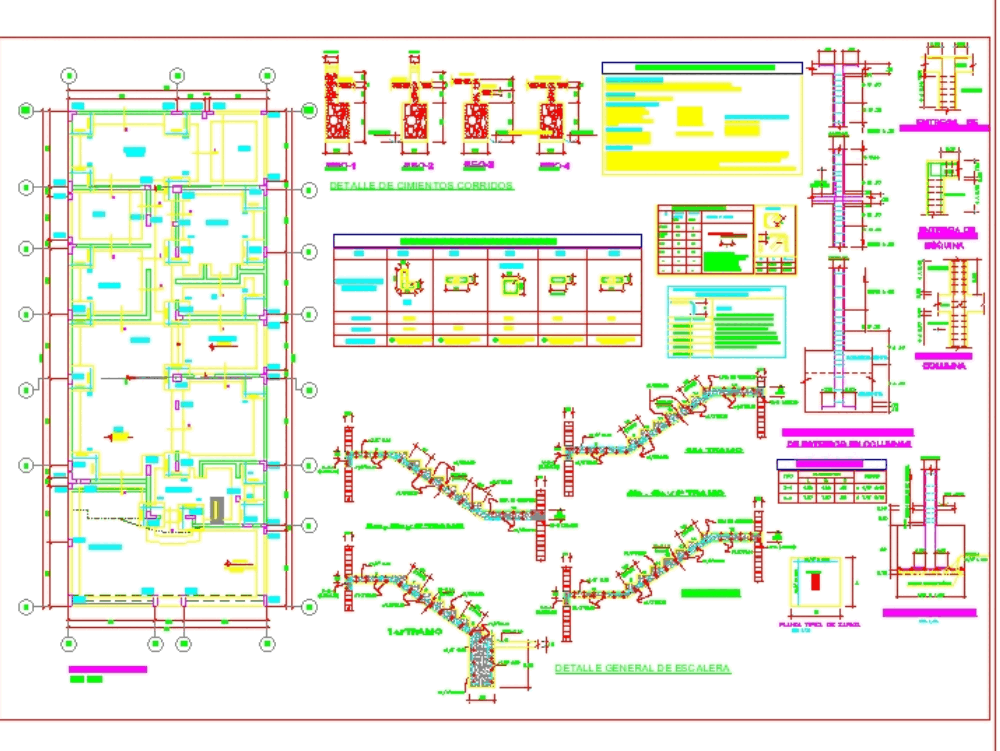 Plano estructuras vivienda multifamiliar (220.32 KB) | Bibliocad