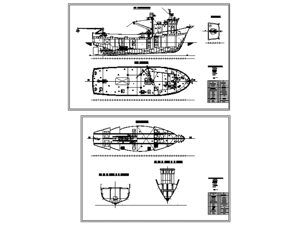 Fishing vessel en AutoCAD | Descargar CAD (3.07 MB) | Bibliocad