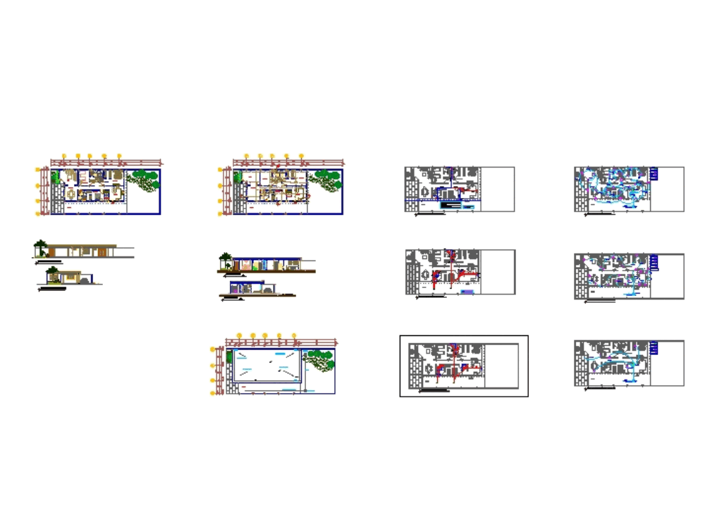 Maison unifamiliale dans AutoCAD | Téléchargement CAD gratuit (1.62 MB) | Bibliocad