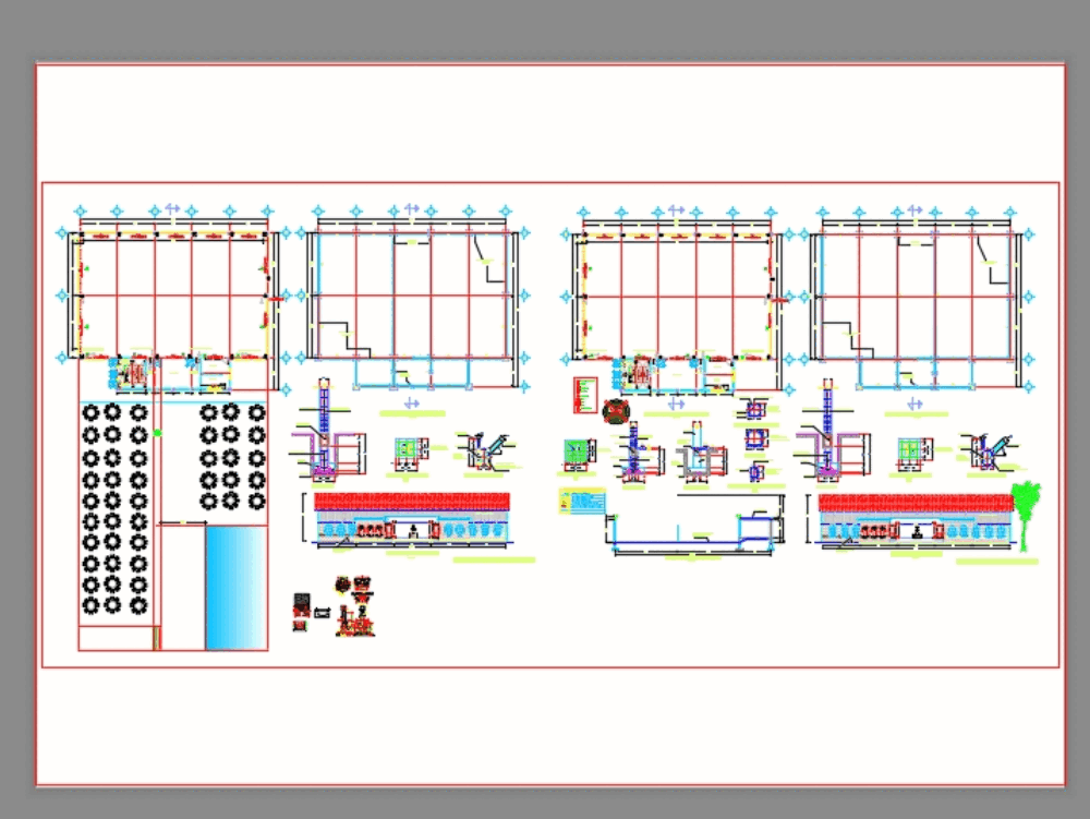 Salon De Eventos En Autocad Descargar Cad Gratis 2 68 Mb Bibliocad