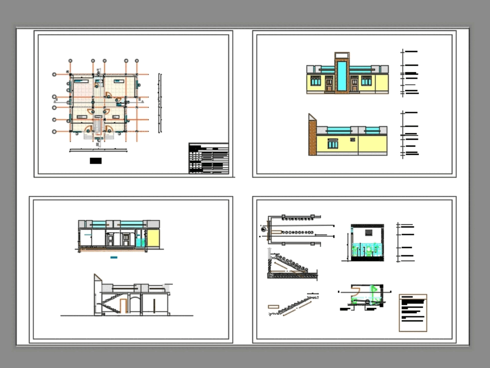 Vivienda con terraza en AutoCAD | Descargar CAD gratis (182.82 KB ...