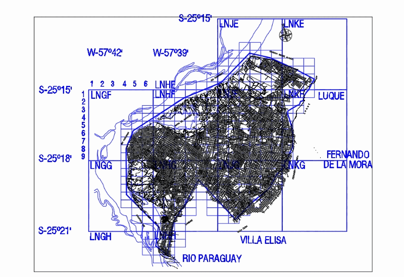 Catastro de asuncion; paraguay. en AutoCAD | CAD (6.38 MB) | Bibliocad