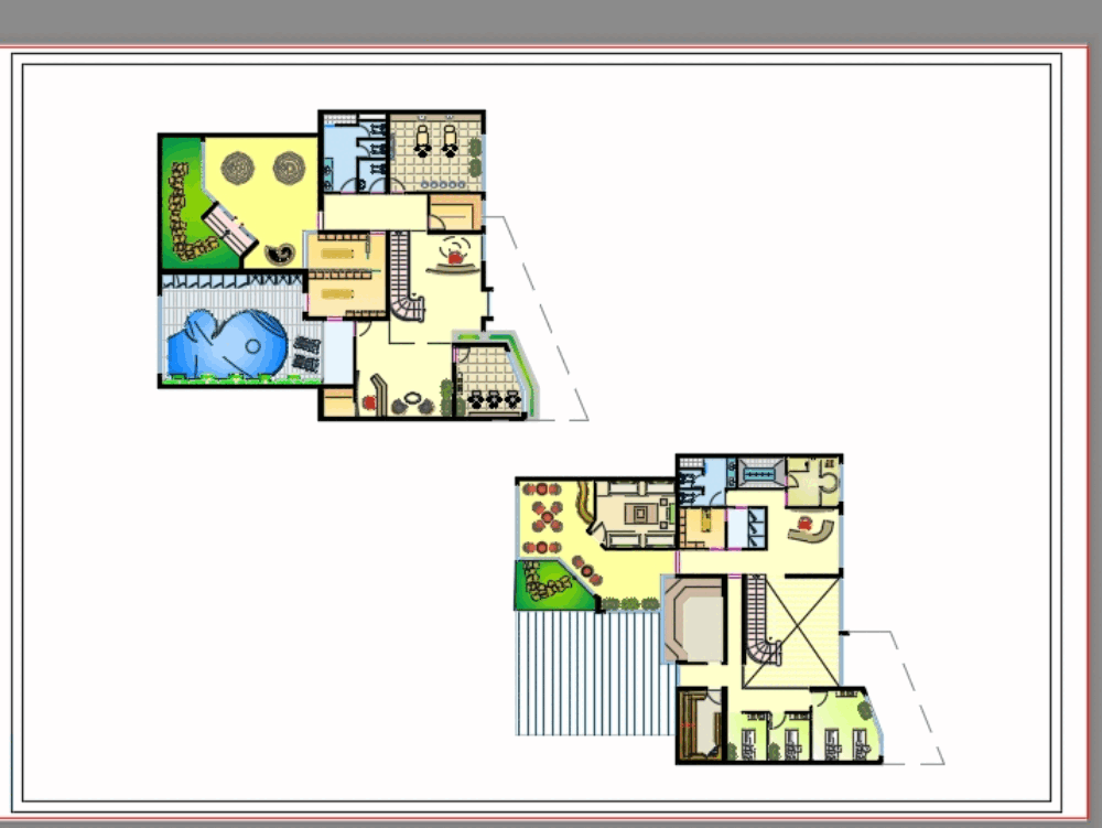 Spa en AutoCAD | Descargar CAD gratis (316.45 KB) | Bibliocad