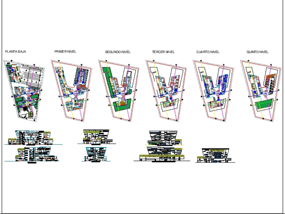Hospital in AutoCAD | CAD download (2.52 MB) | Bibliocad