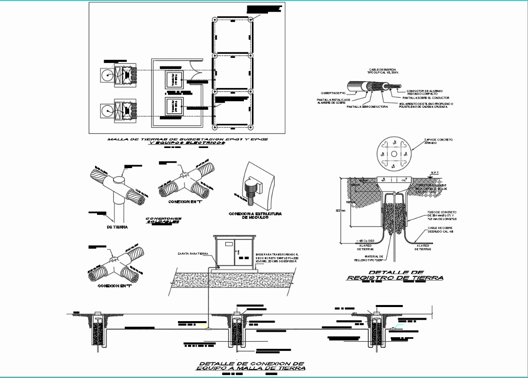 Detalle de tierras en AutoCAD | Descargar CAD (178.87 KB) | Bibliocad