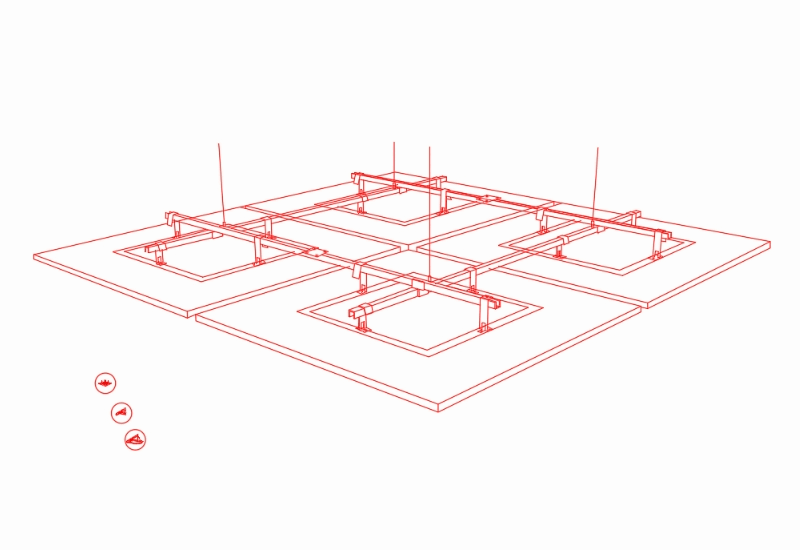 Metallic false ceiling in AutoCAD | CAD download (496.11 KB) | Bibliocad