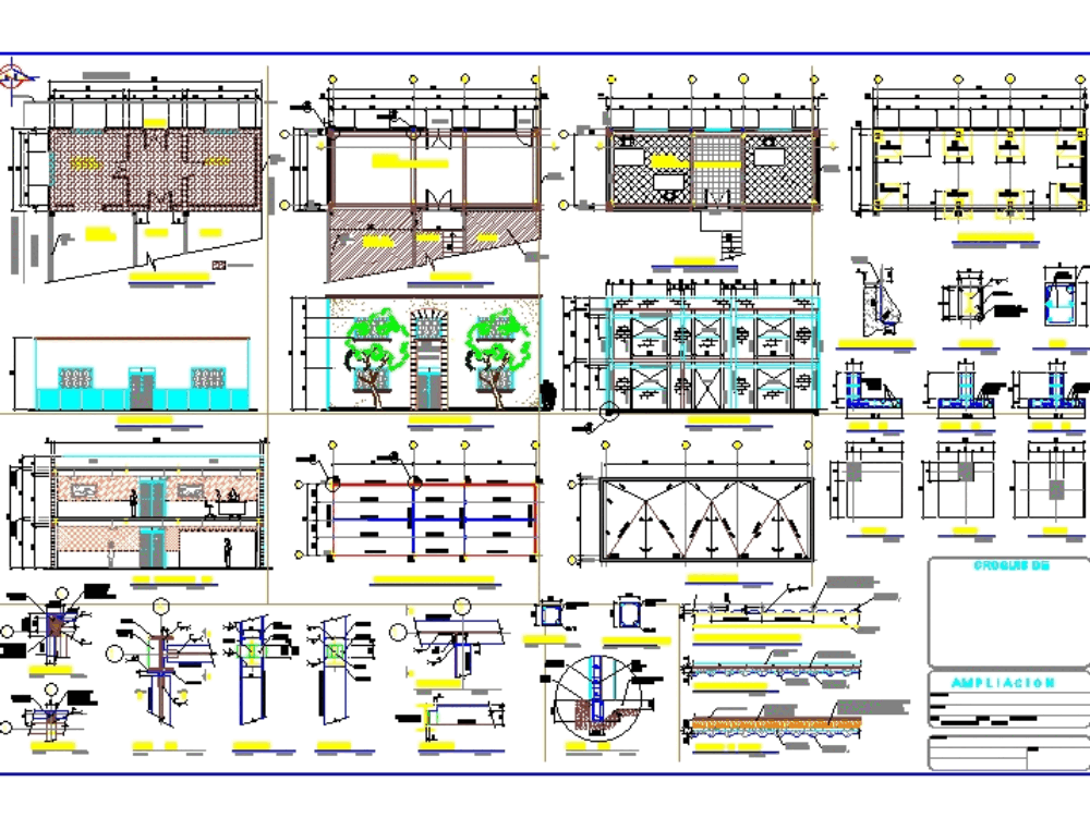 Office building in AutoCAD | CAD download (338.59 KB) | Bibliocad