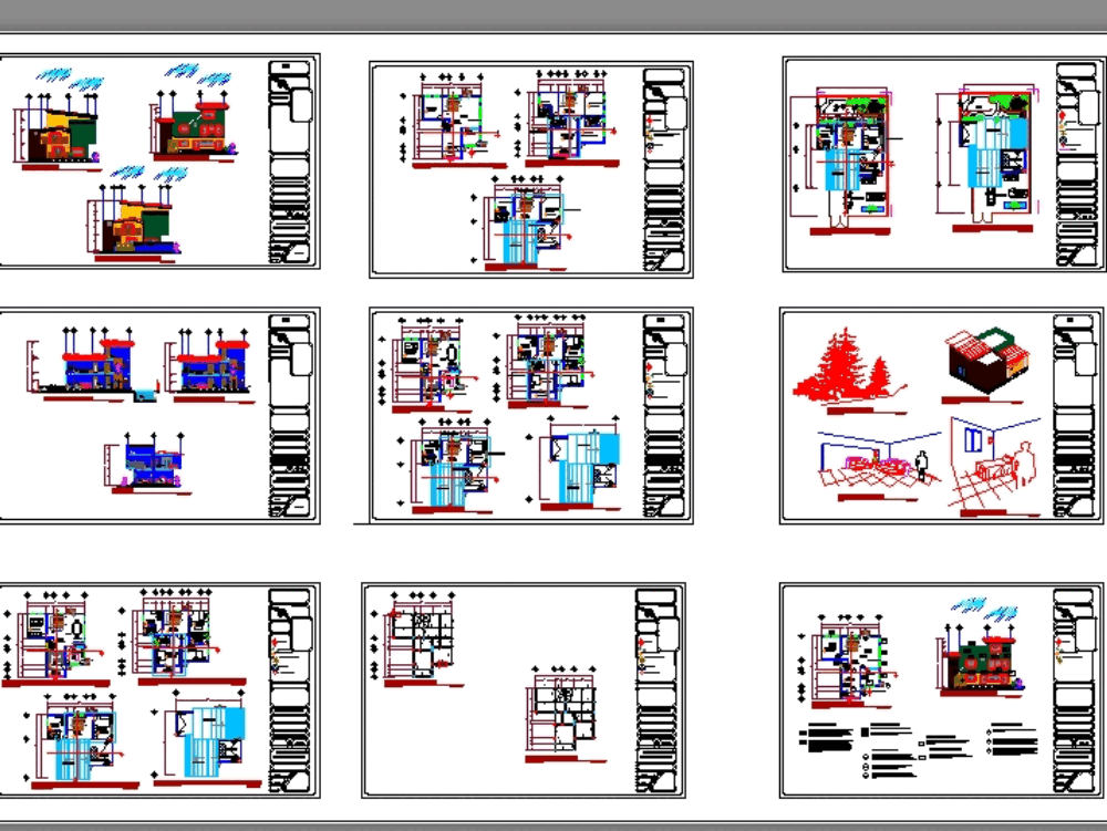 Residence in AutoCAD | CAD download (4.83 MB) | Bibliocad