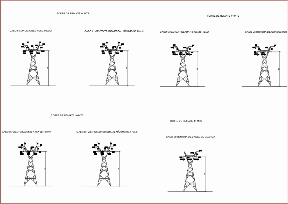 Torre de alta tension en AutoCAD | Descargar CAD gratis (220.07 KB) | Bibliocad