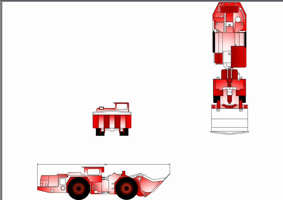 Heavy machinery for mining in AutoCAD | CAD (45.42 KB) | Bibliocad
