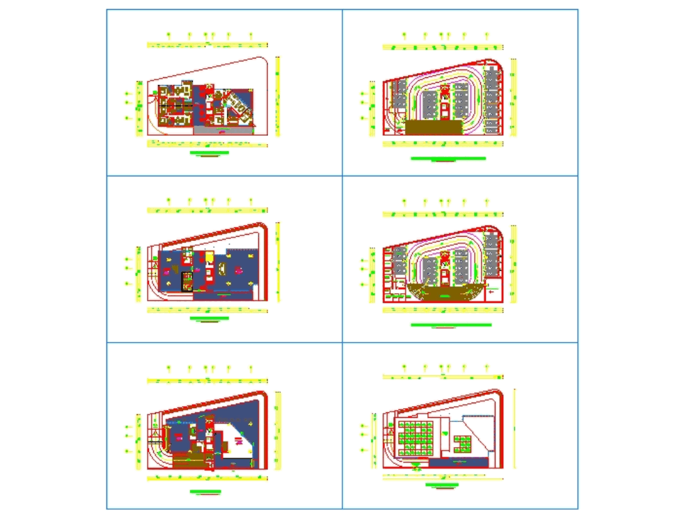 Tower plaza building in AutoCAD | CAD download (6.72 MB) | Bibliocad
