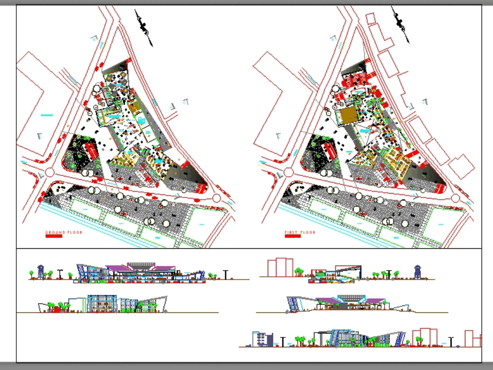 Cultural Center In Autocad Cad Download 3 49 Mb Bibliocad