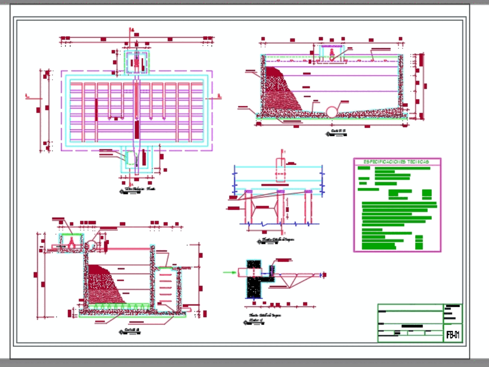Filtro biologico en AutoCAD | Descargar CAD (770.93 KB) | Bibliocad