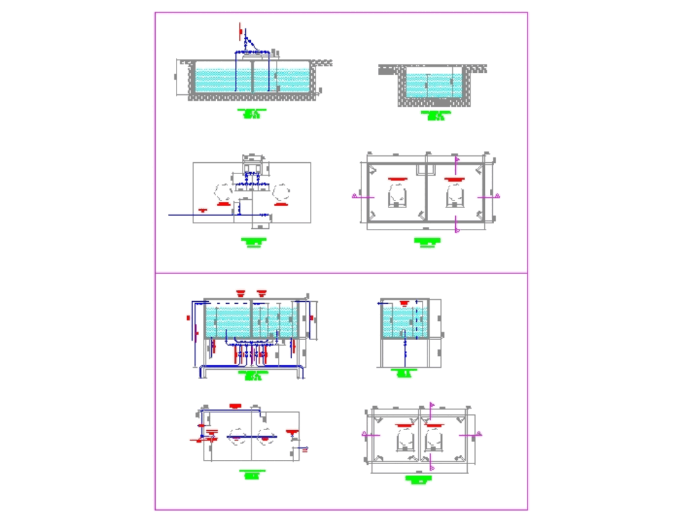 Tanque de gua detalle en AutoCAD | Descargar CAD (152.15 KB) | Bibliocad