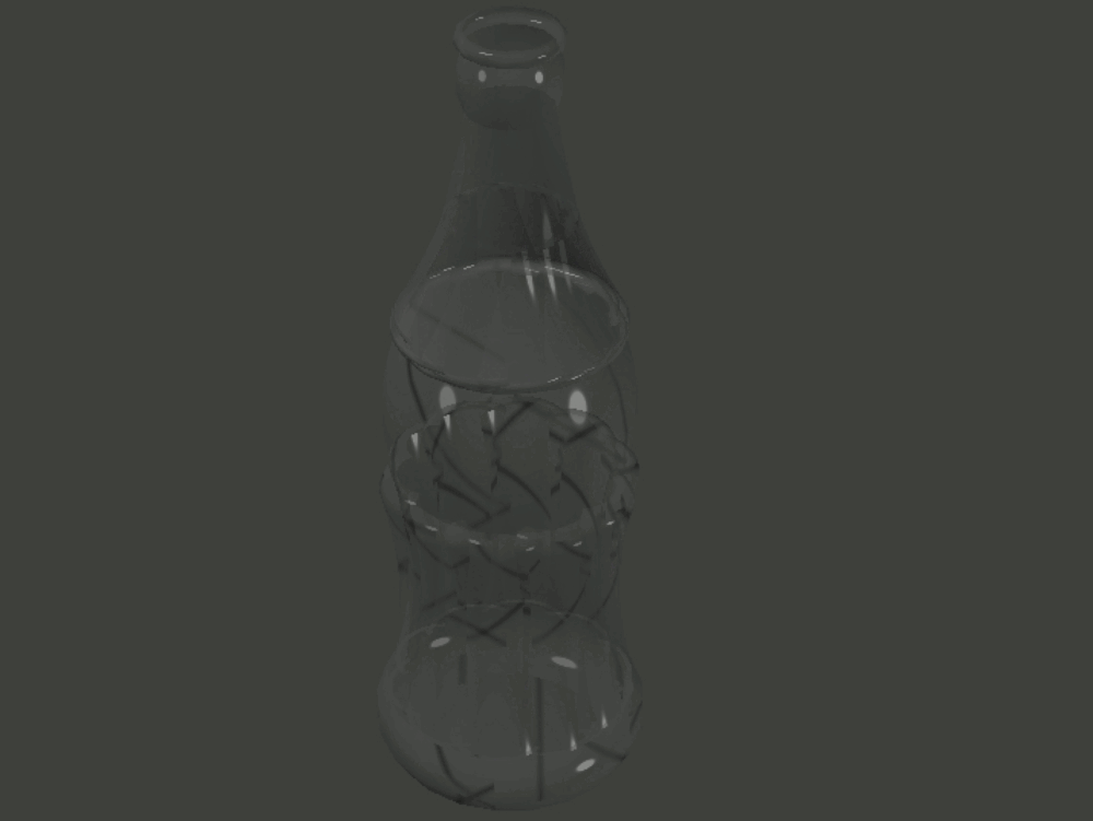 Bottle in AutoCAD | Download CAD free (158.21 KB) | Bibliocad