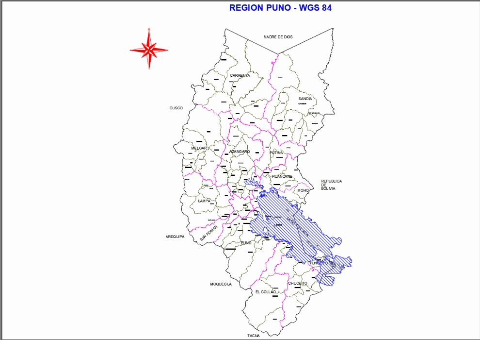 Puno region wgs84 in AutoCAD | Download CAD free (2 MB) | Bibliocad