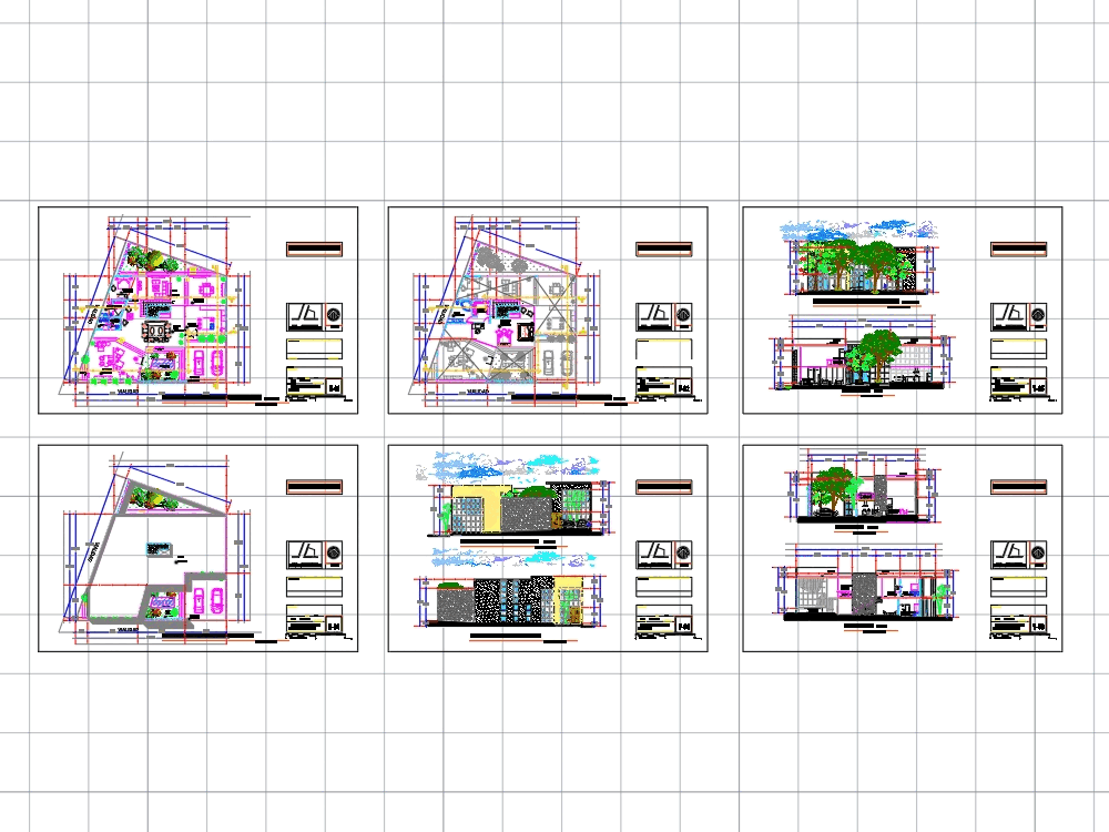 Vivienda loft en AutoCAD | Descargar CAD gratis (3.66 MB) | Bibliocad