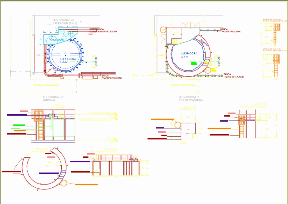 Mechanical platform in AutoCAD | Download CAD free (660.07 KB) | Bibliocad
